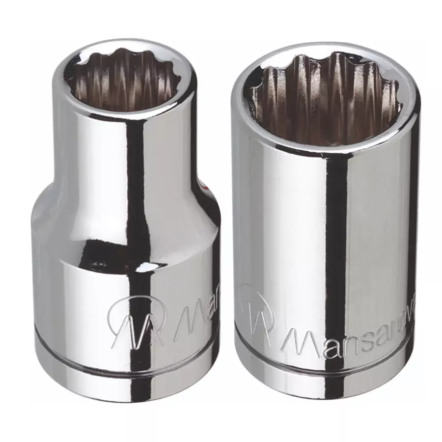 Buy Mansarovar 12.5 mm Drive Hex Socket Chrome Vanadium Steel Hardened ...