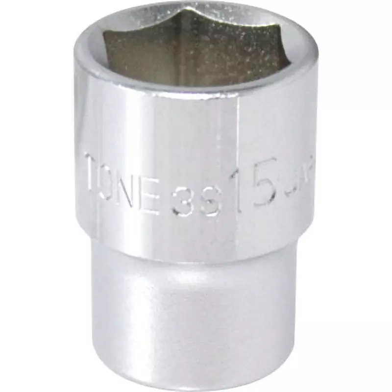 Buy TONE Socket 6 Corners Hexagon Type 9.5 mm Square Drive, 3S-15 ...
