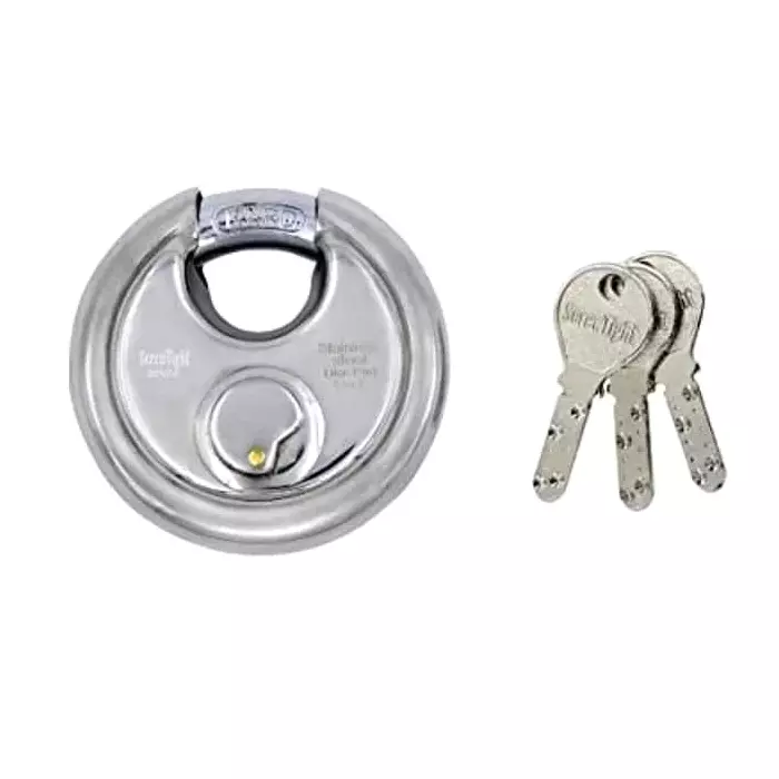 Buy YALE Valor Series 70 mm Stainless Steel 3 Key Disc Padlock, YV130S ...