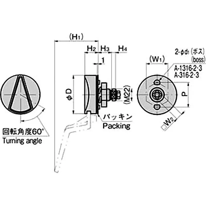 Buy TAKIGEN Waterproof Lock Handle Stainless Steel Satin Chrome Plating ...