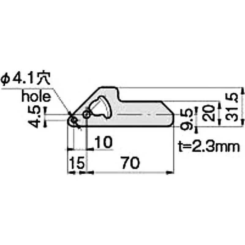 Buy TAKIGEN Stopper for Flat Handle Galling Prevention Steel Plate Cold ...