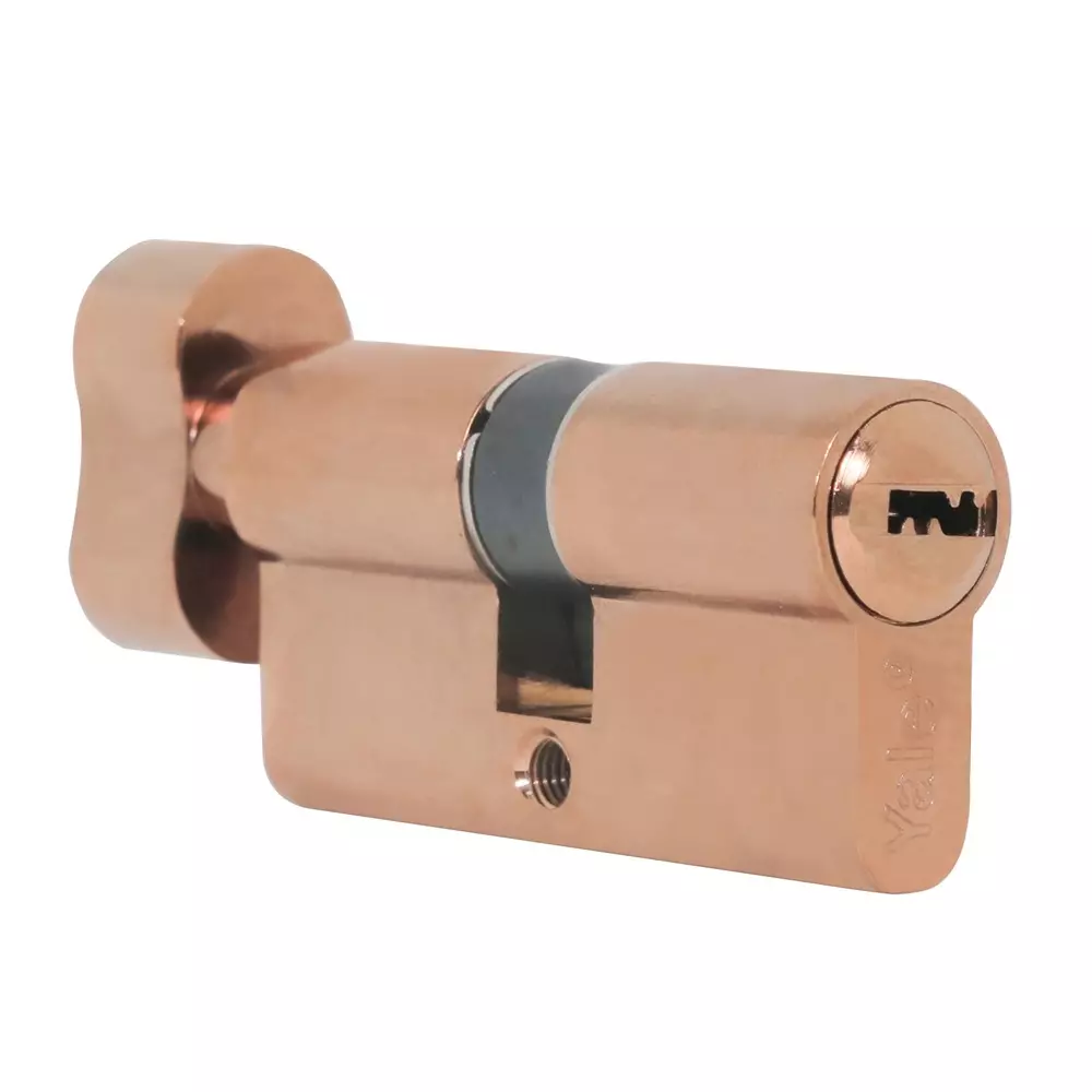Buy Yale Euro Profile Cylinder 60 mm Thumbturn with Key 6-Pin Tumbler ...