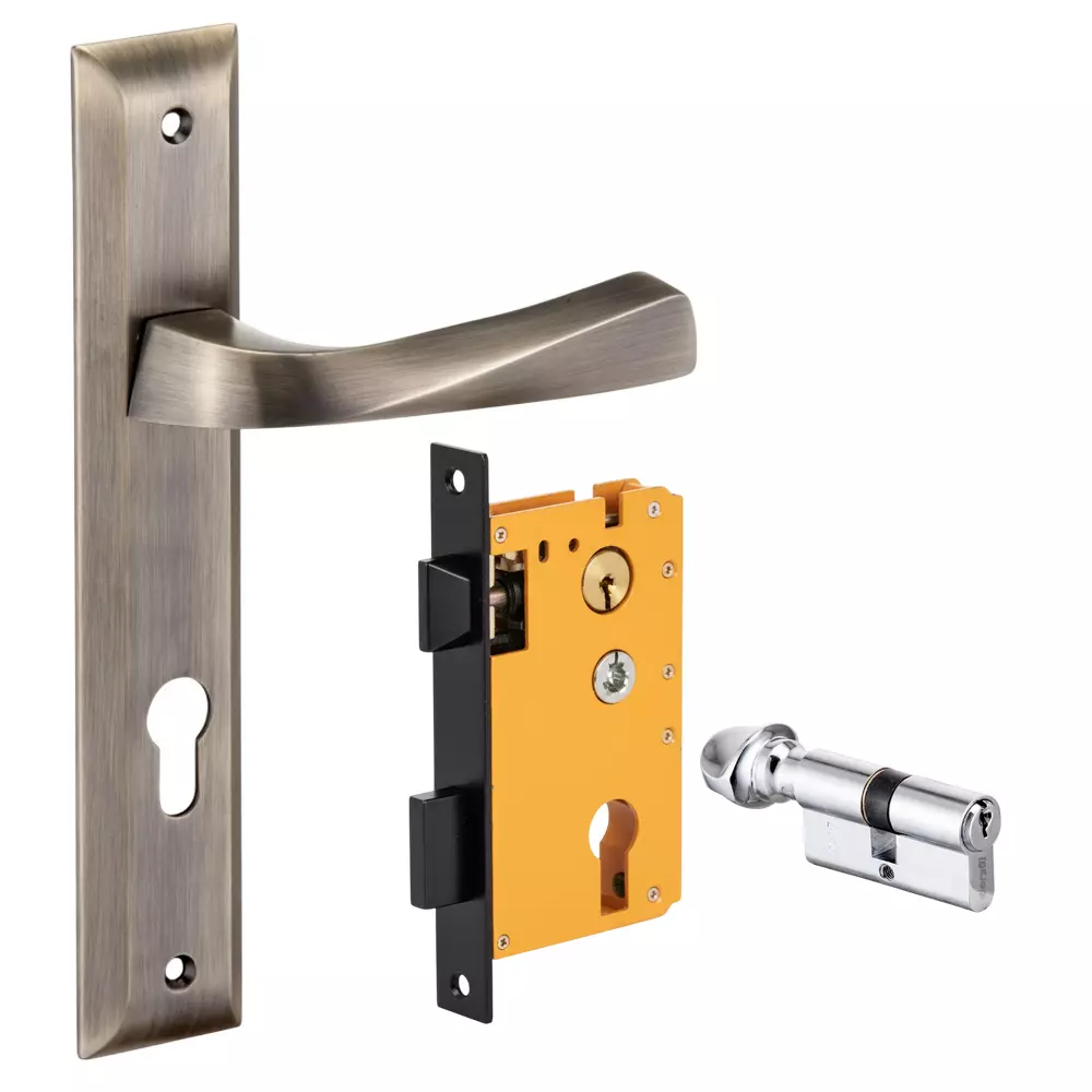 Buy Dorset ML Series Noha Lock Sets With Knob and Key Cylinder 70 mm PT ...