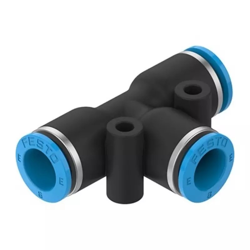Buy Festo Tee Tube-to-Tube Adaptor NPQE-T Push In 8 mm Connector A Push ...