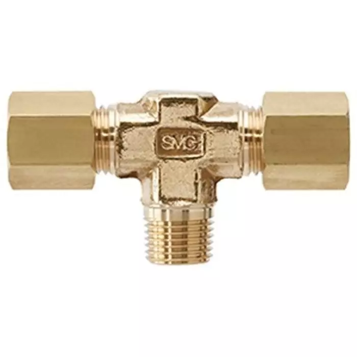 Buy SMC DT Series Branch Tee, 8 mm to 8 mm, Threaded-to-Tube Connection ...