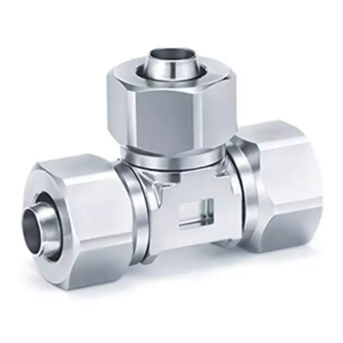 Buy SMC KFG2 Series Union Tee, 10 mm to 10 mm, Tube-to-Tube Connection ...