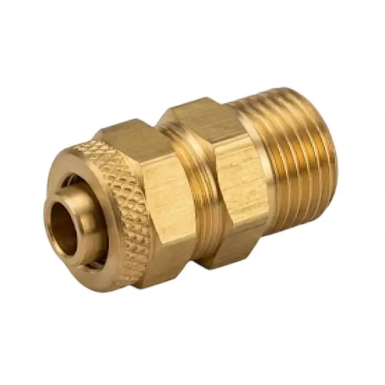 Buy RTQD Brass PU Connector Male, Golden Color and Size 1/4 inch x 4 mm ...