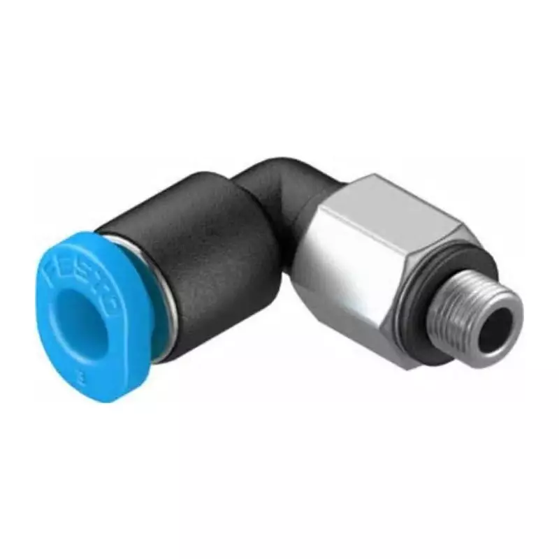 Buy Festo Elbow Threaded Adaptor M3 Male Connector A Threaded-to-Tube ...