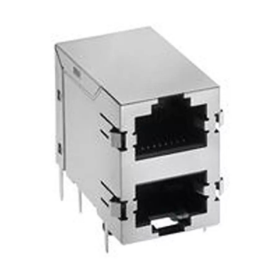 Buy WURTH ELEKTRONIK Rj45 Conn, R/A, Jack, 8P8C, 2Port, Th ...