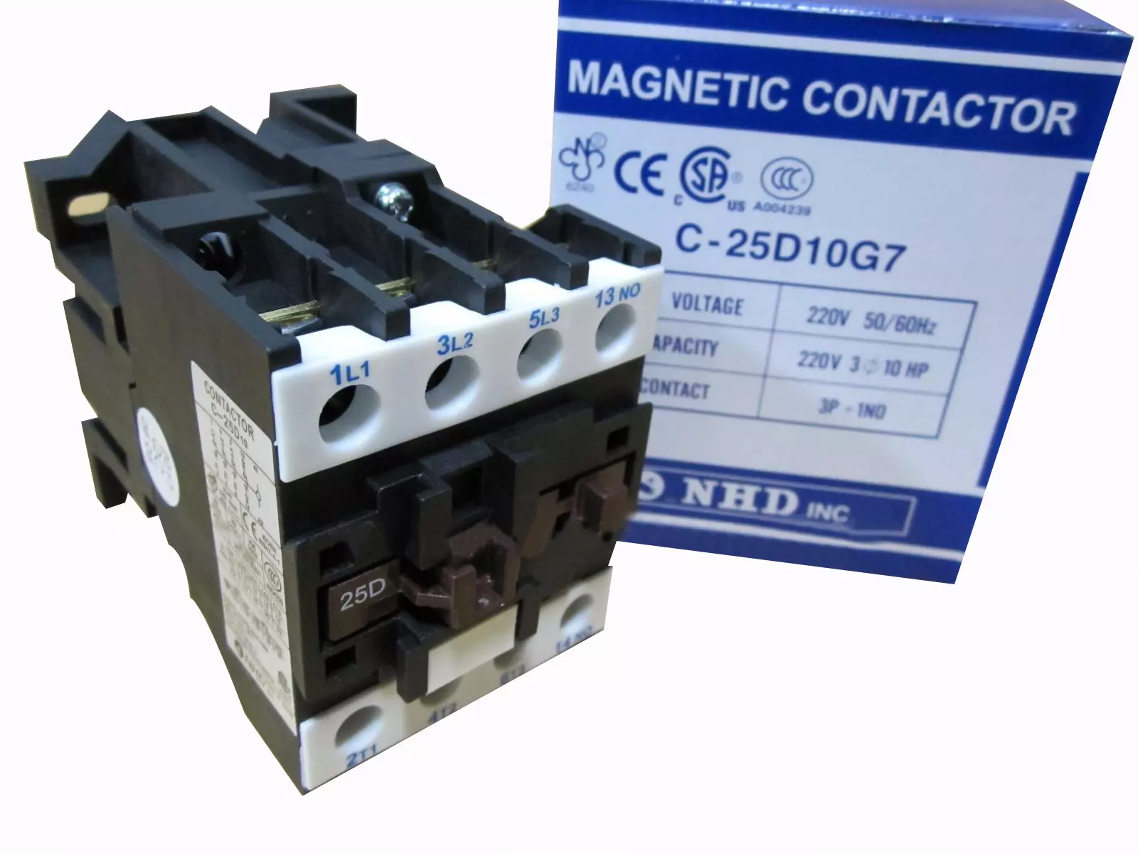 Buy NHD C-25D10G7 3 Pole 10 HP Power Contactor 32A Online in India at ...