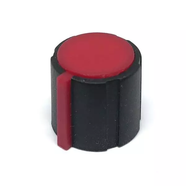 Buy KEYSTONE Knobs Plastic Black, Red 17 mm Outside Diameter, 8571 ...
