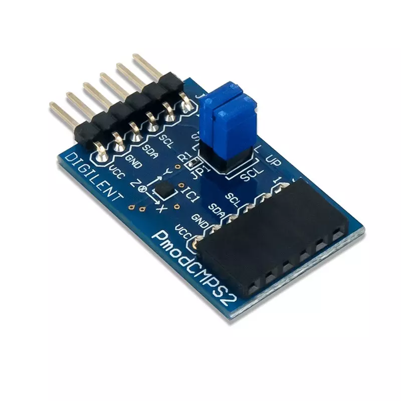 Buy DIGILENT Pmod CMPS2: 3-Axis Compass 6-Pin I2C Interface Online at ...