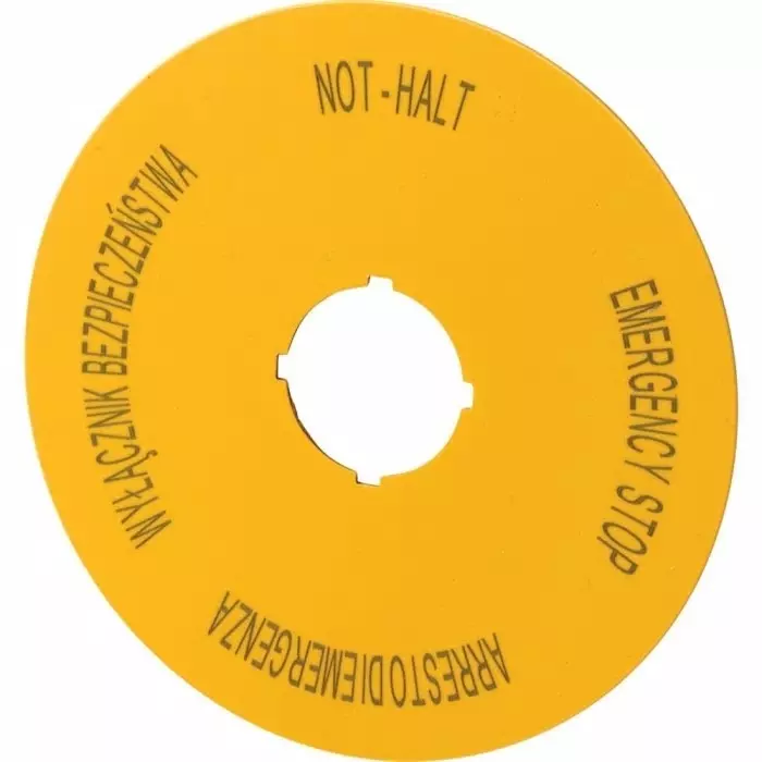 Buy EATON Label for Use with M22 Pushbuttons, Emergency Stop, Emergency ...