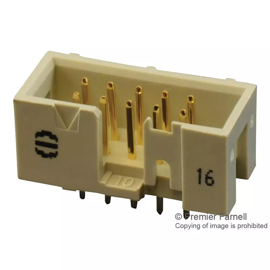 Buy Harting Pin Headers CONNECTOR, HEADER, THT, 2.54MM, 10WAY, 09 18 ...