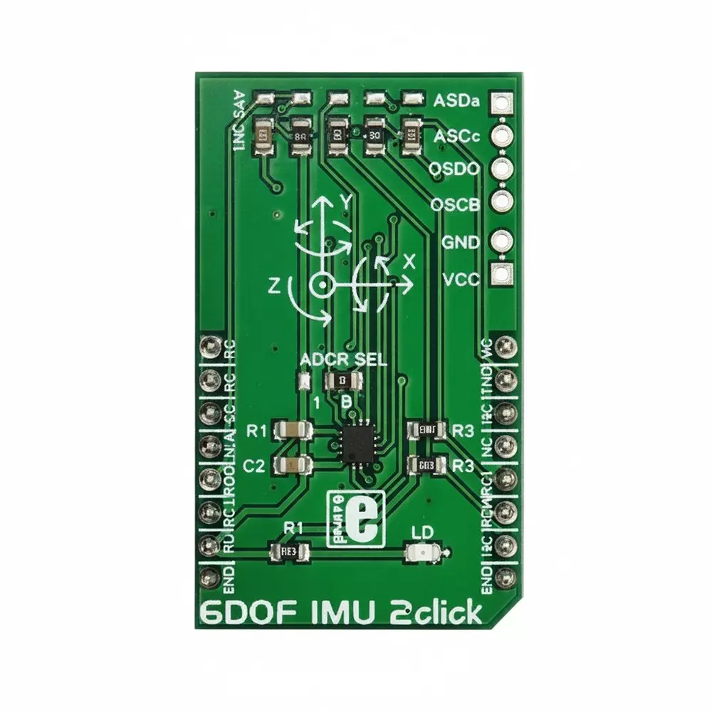 Buy MIKROELEKTRONIKA Accelerometer, Gyroscope Sensor Add-On Board 3.3 V ...