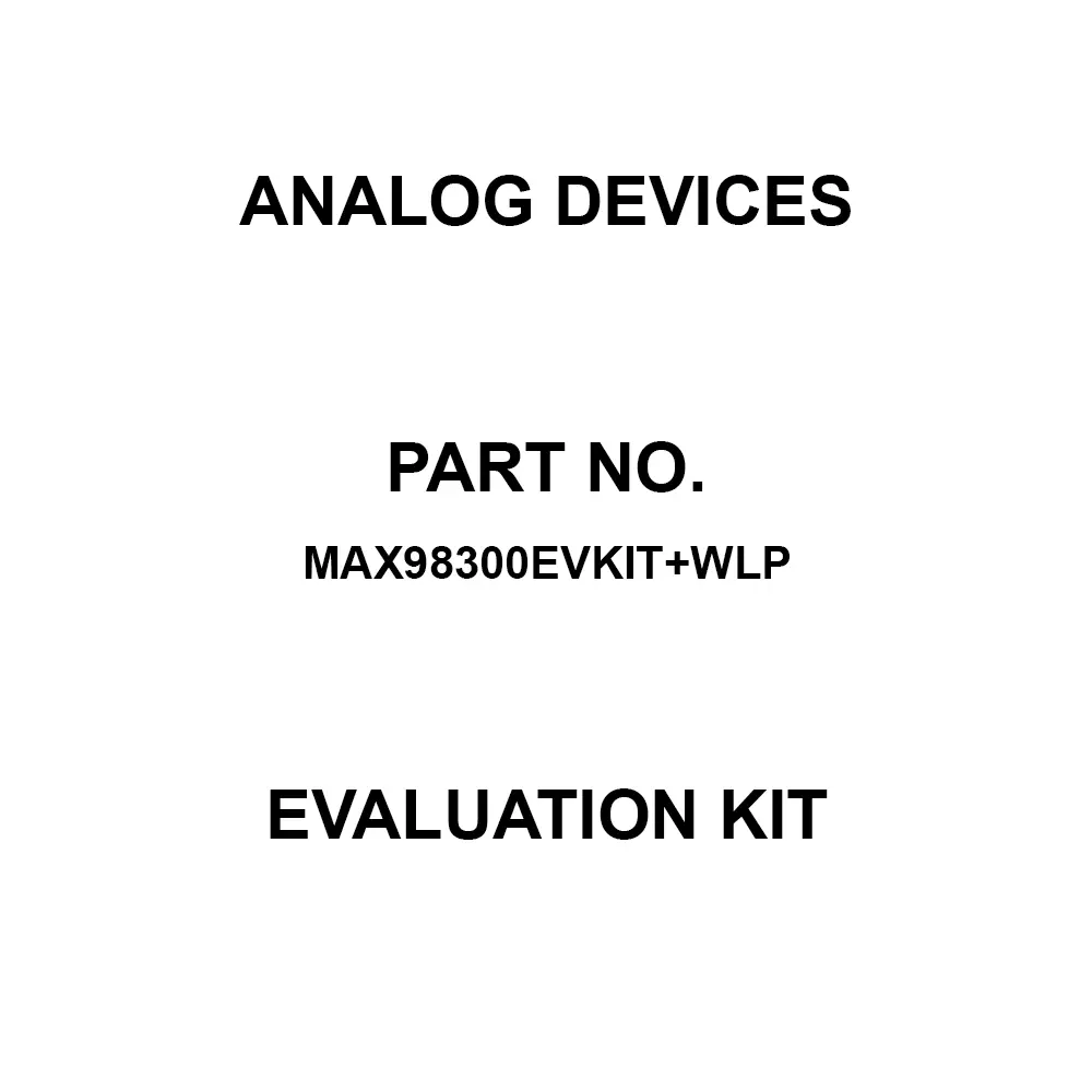 Buy ANALOG DEVICES Audio Amplifier Evaluation Kit 2.6 to 5.5 V Operating Supply Voltage ...