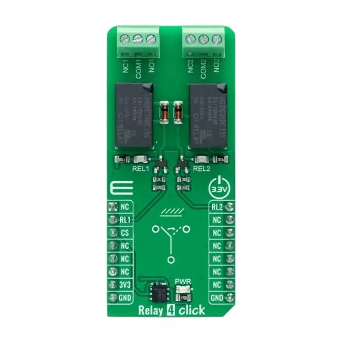Buy BRAND REX Relay 4 Click GPIO Board, MIKROE-5539 Online at Best ...
