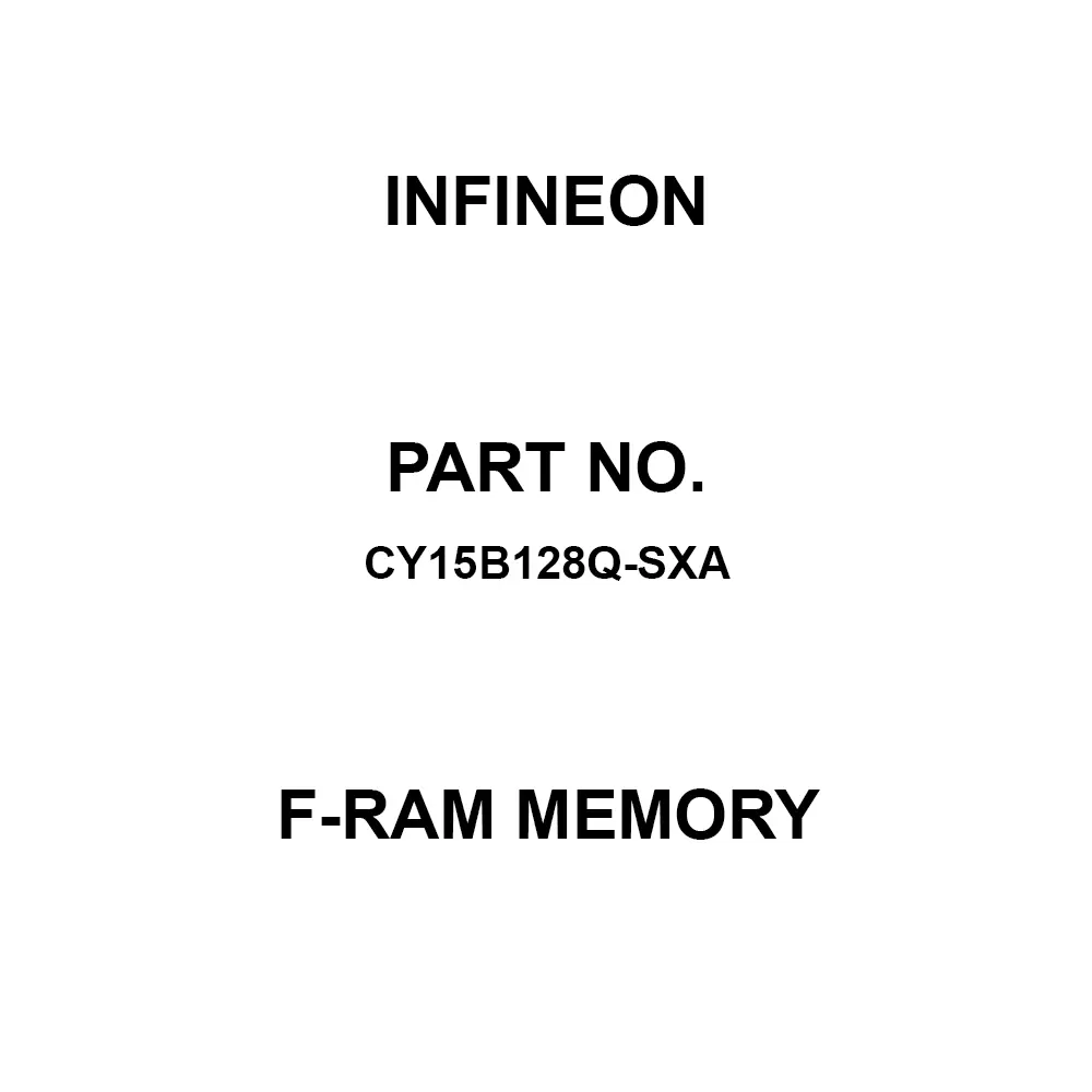 Buy Infineon F-Ram Memory 128 kbit Memory Size 3.6 V, CY15B128Q-SXA ...