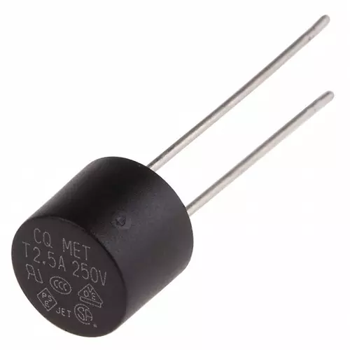 Buy RS PRO Thermoplastic Non Resettable Fuse 2.5A, 250 V, Load ...