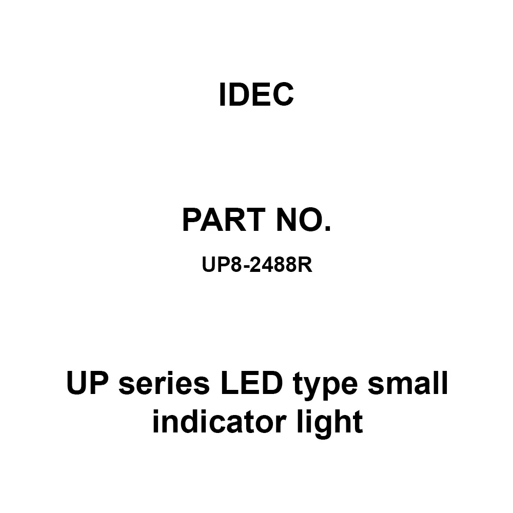 Buy IDEC UP Series LED Type Small Indicator Light 8.1 mm (0 - 0.3 ...