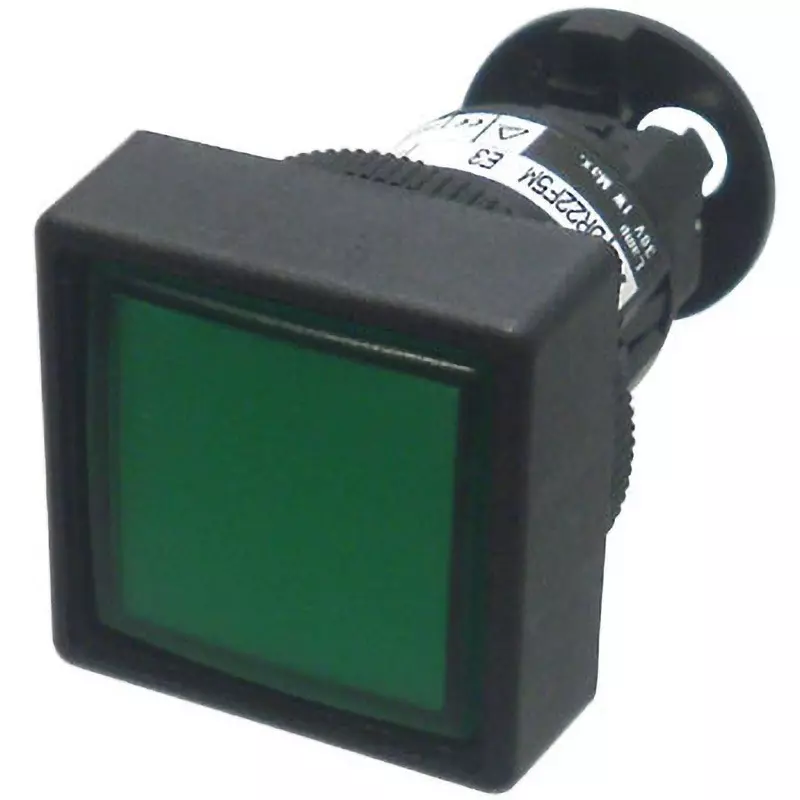 Buy Fuji Electric Flat Type Indicator Light AC 600 V Green, DR22F5M-M3G ...