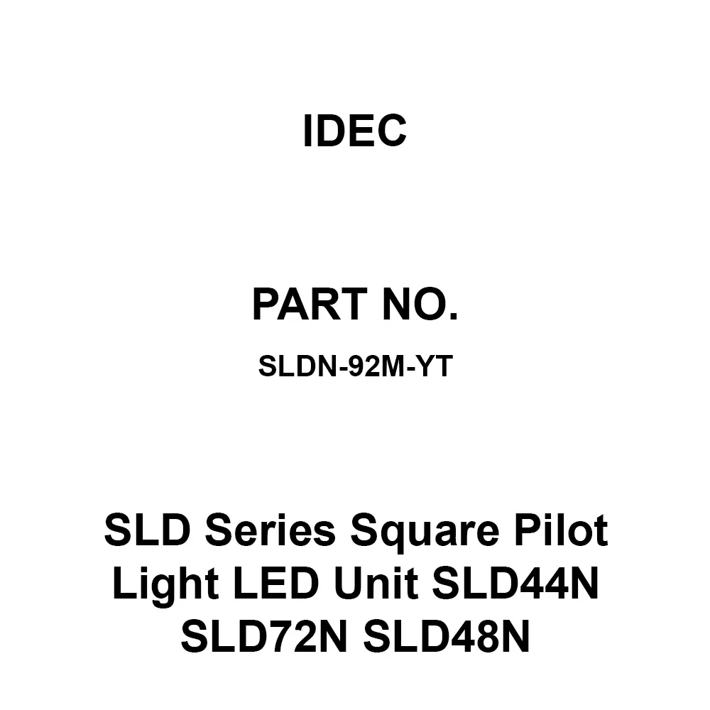 Buy IDEC SLD Series Square Pilot Light LED Unit SLD44N SLD72N SLD48N ...