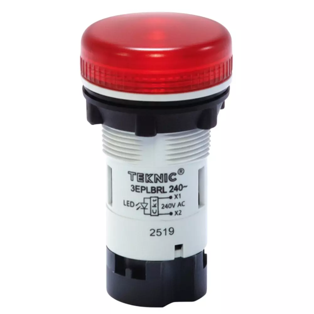 Buy Teknic Pilot Light with Integral LED 110 V AC 22.5 mm Hole Diameter ...