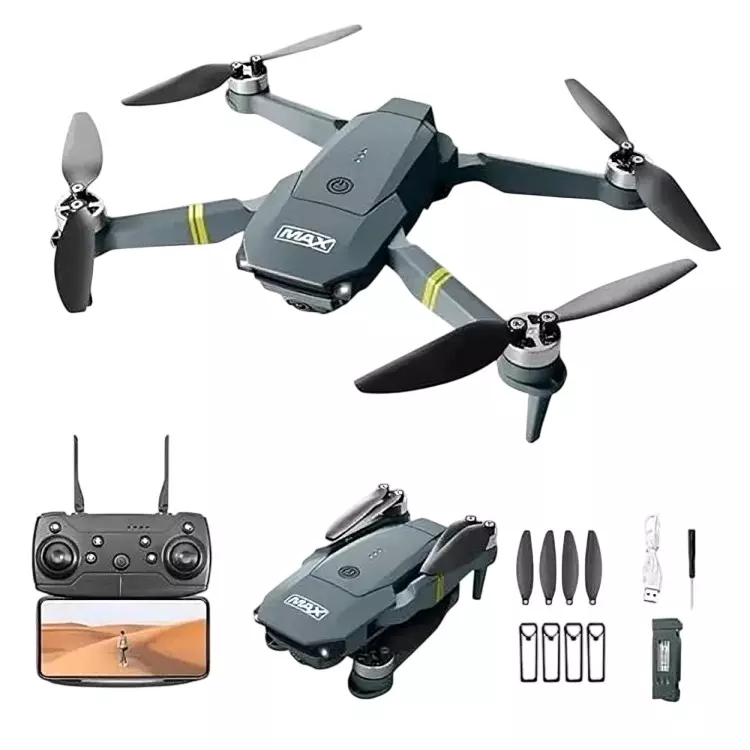 Buy Flycast 998 Pro Max Drone With 4K Dual HD Camera and 3.7 V 1800 mAh ...