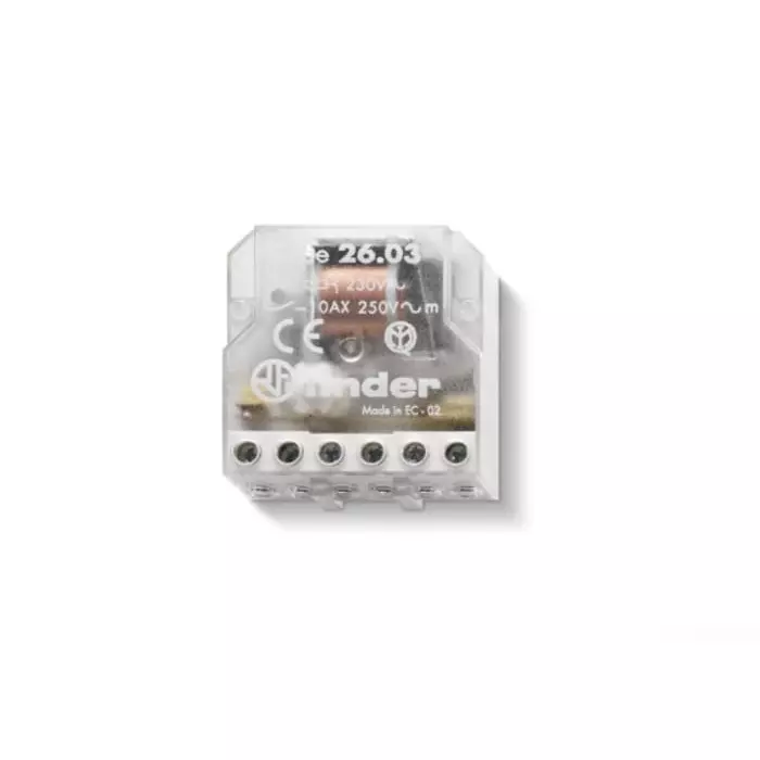 Buy Finder 26 Series Modular Step Relay Panel Mount 12 V AC Coil SPDT ...