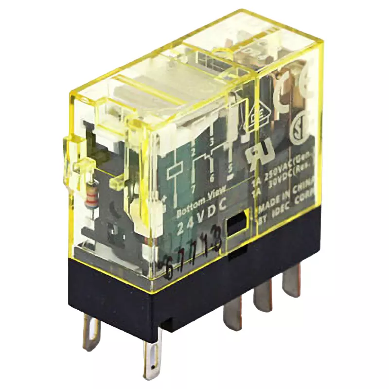 Buy IDEC RJ Series Slim Power Relay Plug-In Terminal 2 Poles (1 Box 10 ...