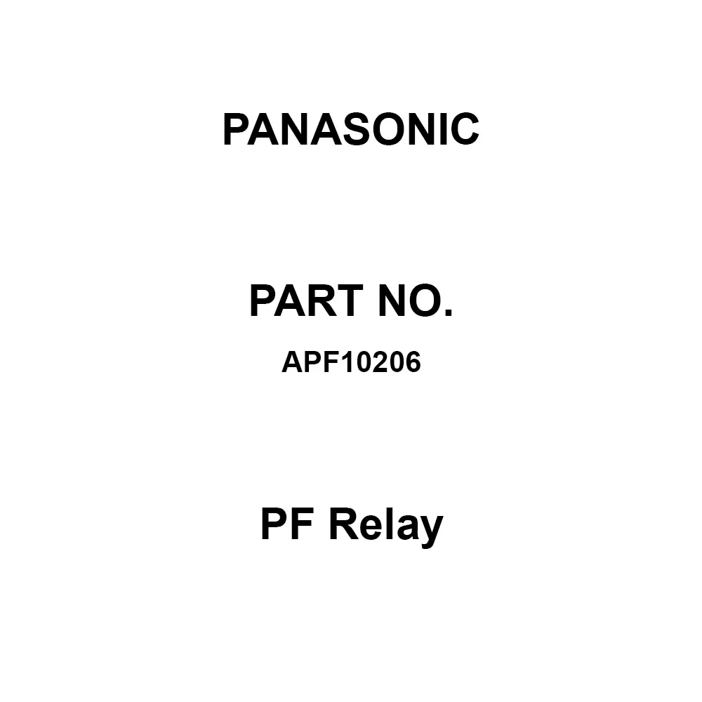 Buy Panasonic PF Relay 1A Contact DC 6 V Rated Coil Voltage, APF10206 ...