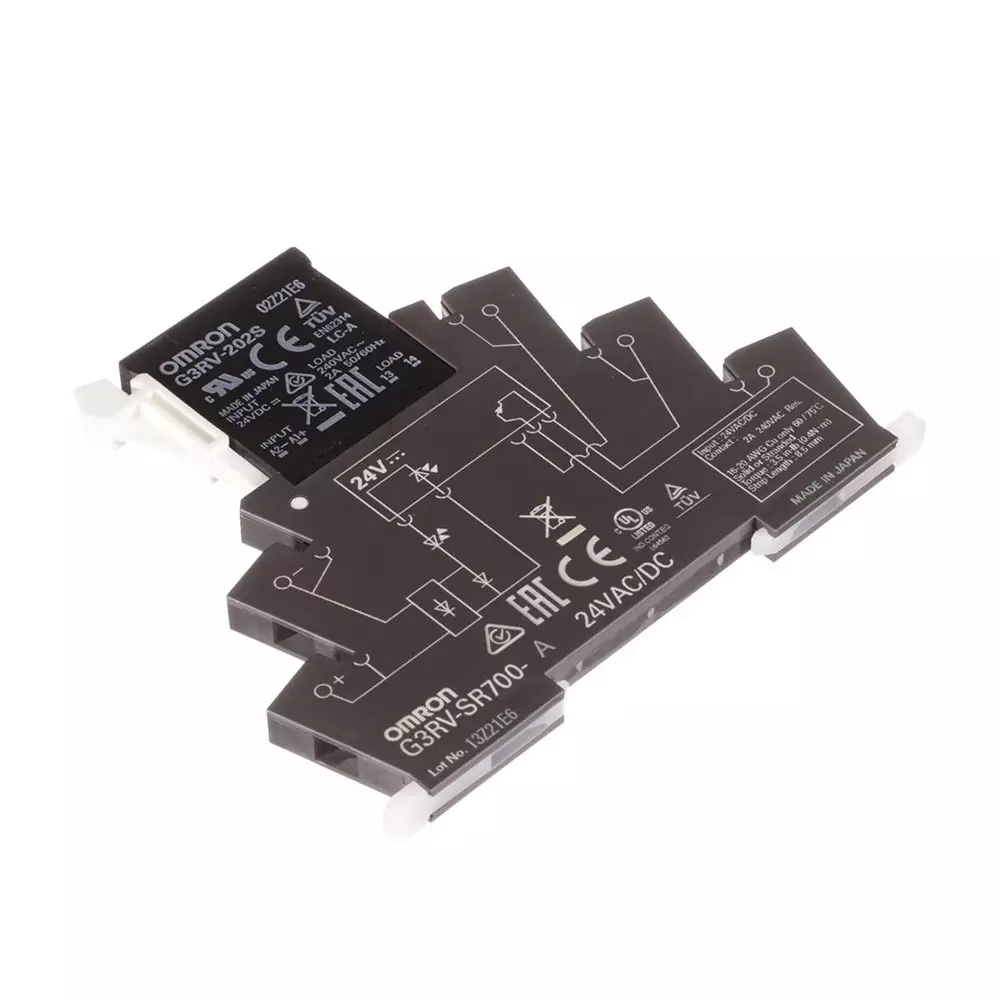 Buy Omron Solid State Relay DIN Rail Mount 24 VAC, 24 VDC Control ...