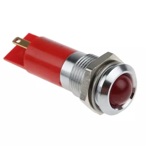 Buy RS PRO Red Panel Mount Indicator 24V DC, Mounting Hole Size 14 mm ...