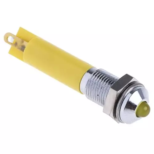 Buy RS PRO Yellow Panel Mount Indicator 24V DC, Mounting Hole Size 6 mm ...