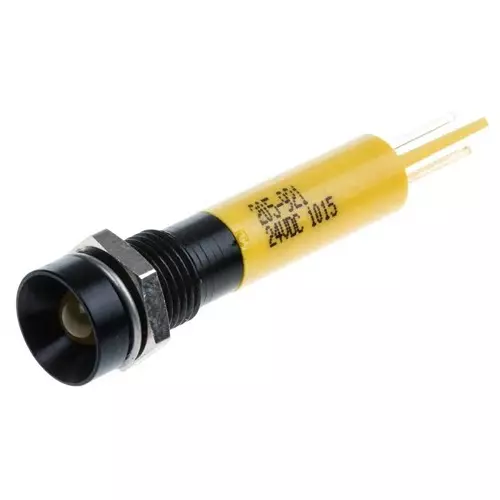 Buy RS PRO Yellow Panel Mount Indicator 24V DC, Mounting Hole Size 8 mm ...