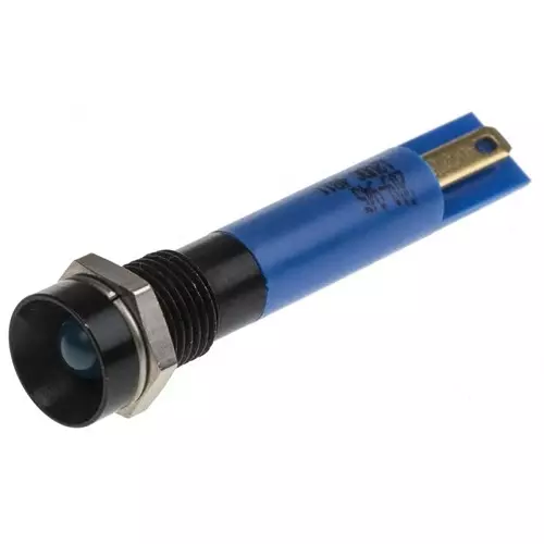 Buy RS PRO Blue Panel Mount Indicator 12V DC, Mounting Hole Size 8 mm ...