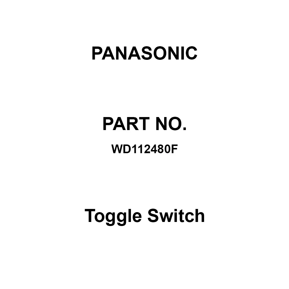 Buy Panasonic Toggle Switch Screw Terminal, WD112480F Online at Best ...
