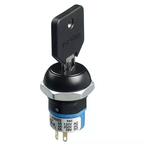 Buy APEM Keylock Switch Non-Illuminated Quick Connect Termination 4 & 2 ...