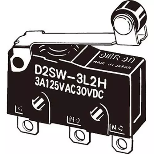 Buy Omron Ultra-Small Basic Switch AC 125 V Rated Voltage, D2SW-3L2HS ...