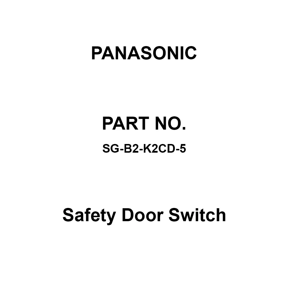 Buy Panasonic Safety Door Switch 5 m Length, SG-B2-K2CD-5 Online at ...