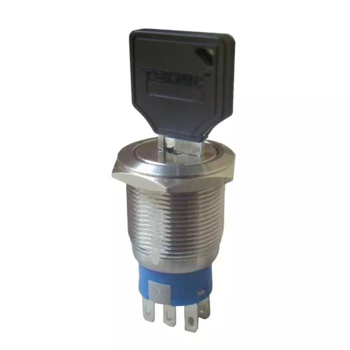 Buy Teknic Key Switch For Elevator Cop Panel Metal 22.5 mm Diameter, KSEL-3P 30 Online at Best ...