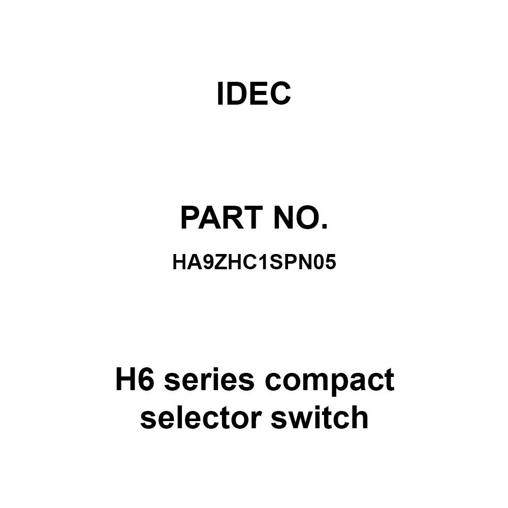 Buy IDEC H6 Series compact selector switch Selector Direction Display ...