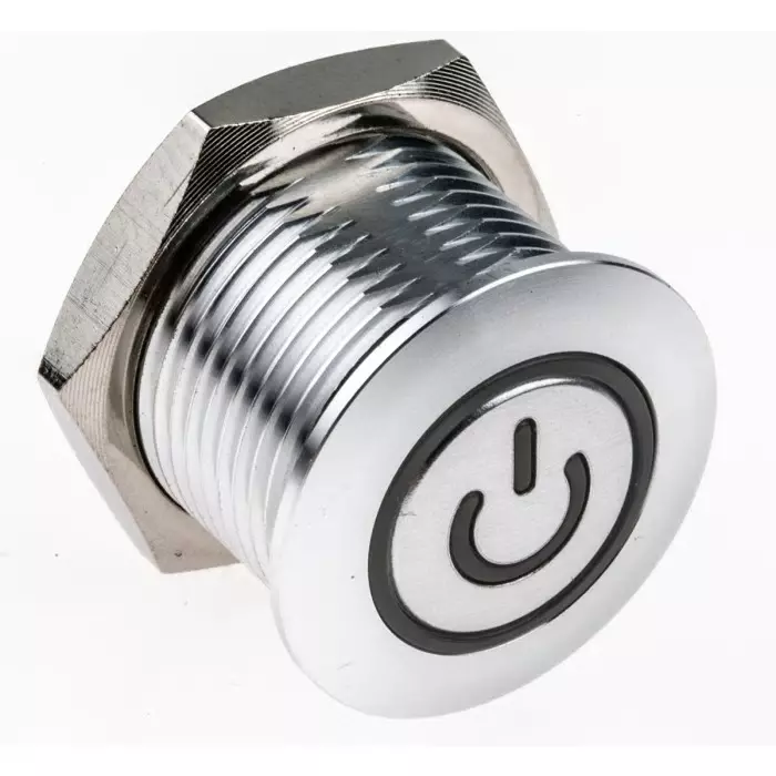 Buy RS PRO Illuminated Push Button Switch Momentary 16 mm SPST Yellow ...