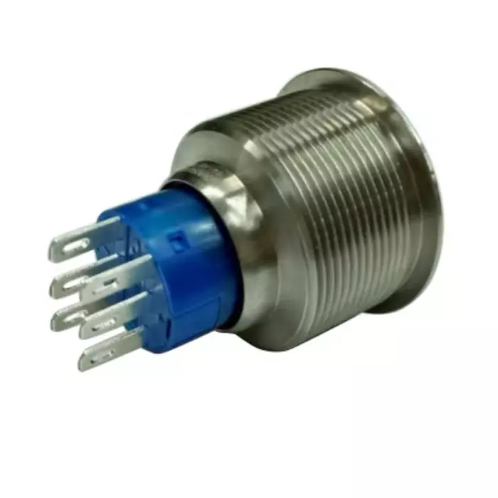 Buy RS PRO Illuminated Push Button Switch Momentary 25.2 mm DPDT White ...