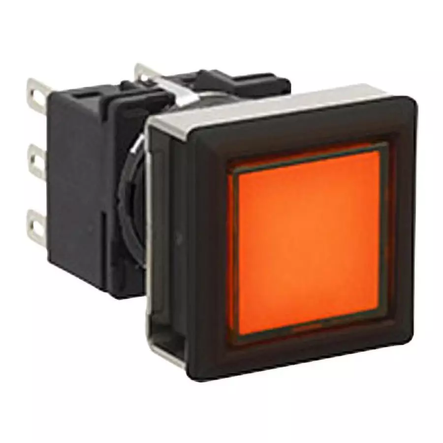 Buy IDEC Flash Silhouette LB Series Illuminated Push Button Switch Square, LB7L-A1T14WA Online ...