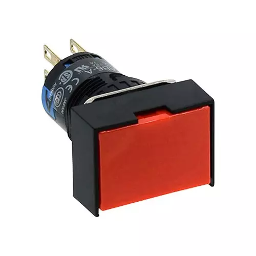 Buy IDEC A6 Push Button Switch Non-illuminated Long angle Φ16 mm Blue ...