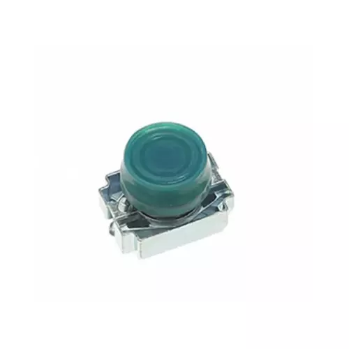 Buy C&S Electric Booted Push Button with Carrier & Without Contact Elements Metallic Range Green ...