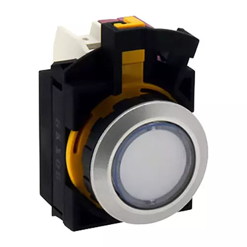 Buy IDEC Flash Silhouette CW Series Illuminated Push Button Switch Round Flat Φ22 mm, CW4L ...