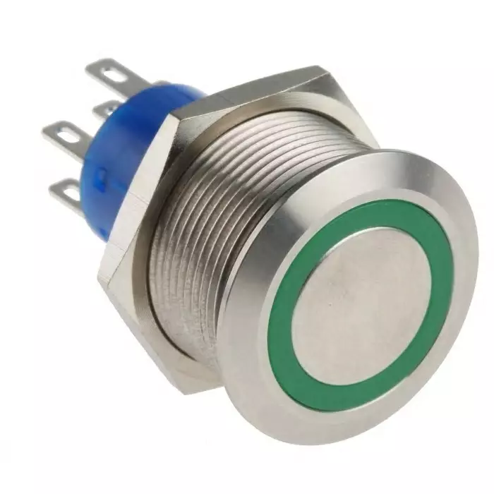 Buy RS PRO Illuminated Push Button Switch Panel Mount 22.2 mm DPDT ...