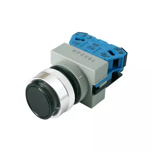 Buy IDEC TW Non-illuminated Push Button Switch Black, AOW110B Online in ...
